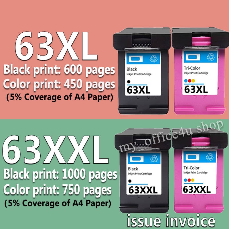 hp 63 ink cartridge hp63 ink hp63xl refillable ink cartridge Compatible ...