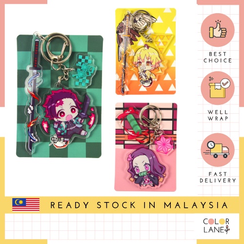 *Ready Stock*Demon Slayer Kimetsu No Yaiba Acrylic Keychain Souvenirs ...