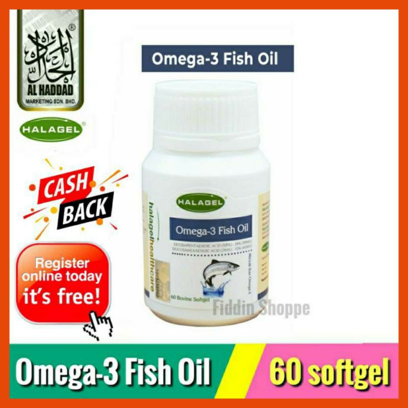 💯% Original HQ🔥Halagel Omega 3 Fish Oil🔥Al Haddad Marketing Sdn Bhd ...