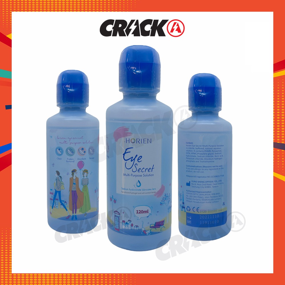 Crack Horien Eye Secret / Multi Purpose Solution / Lens Solution ...