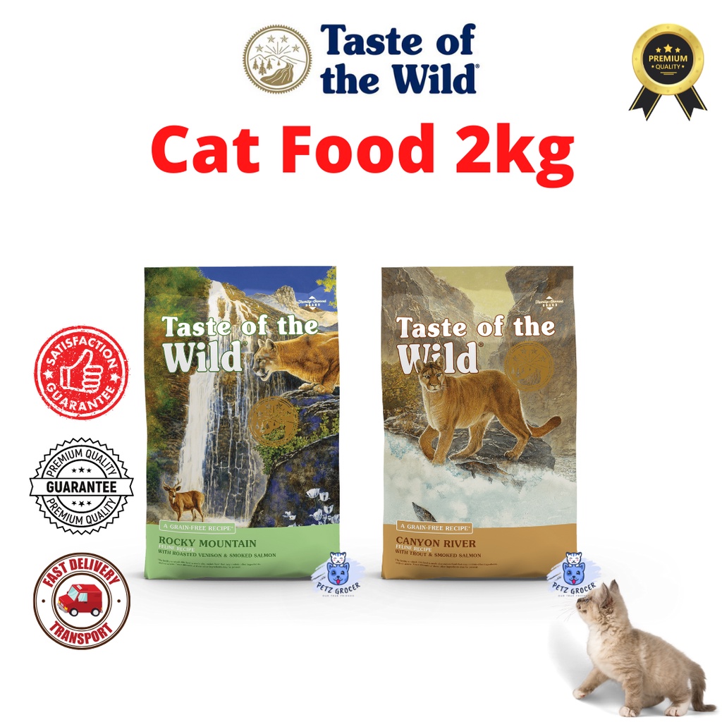 Taste Of The Wild Cat Food Original Packaging 2KG - Canyon River ...