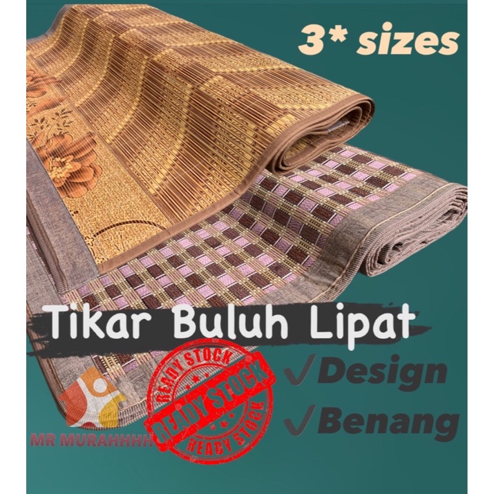 FREE Gift 🎁 Tikar Buluh Lipat BENANG dan DESIGN | Bamboo Mat | Rattan ...