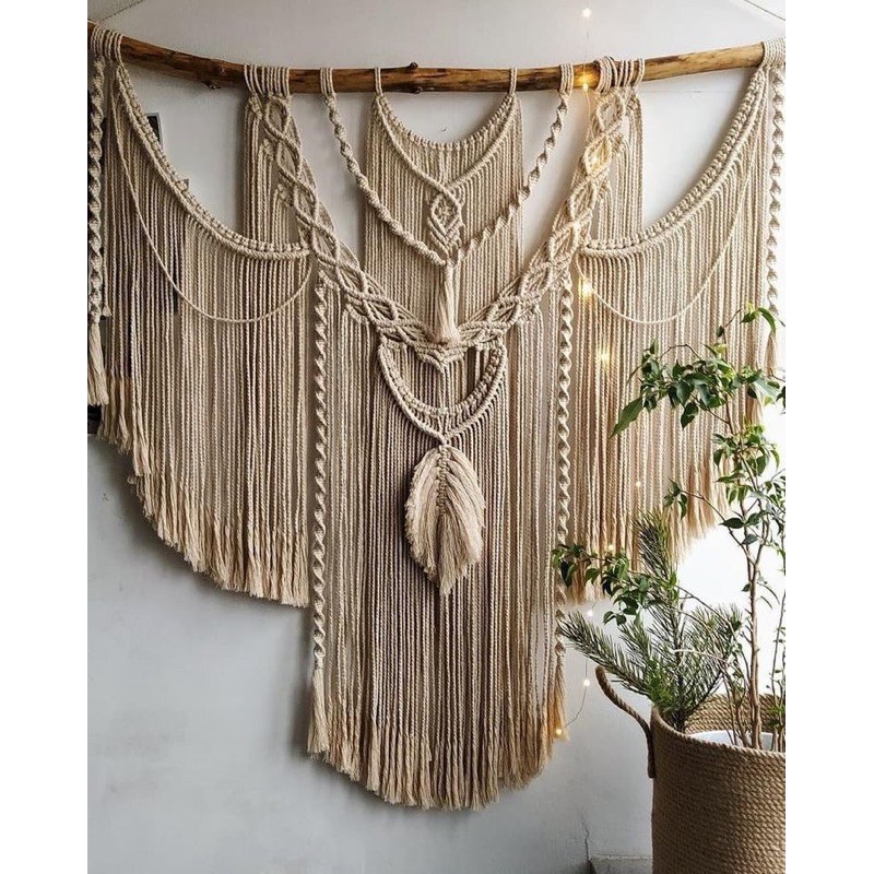 HIASAN DINDING Macrame Wall Decoration B1210 | Shopee Malaysia
