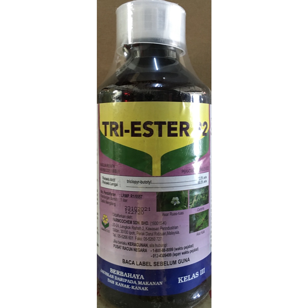 * ORIGINAL * Tri-Ester 32 1L / racun rumput / ceroma & akar ruas-ruas ...