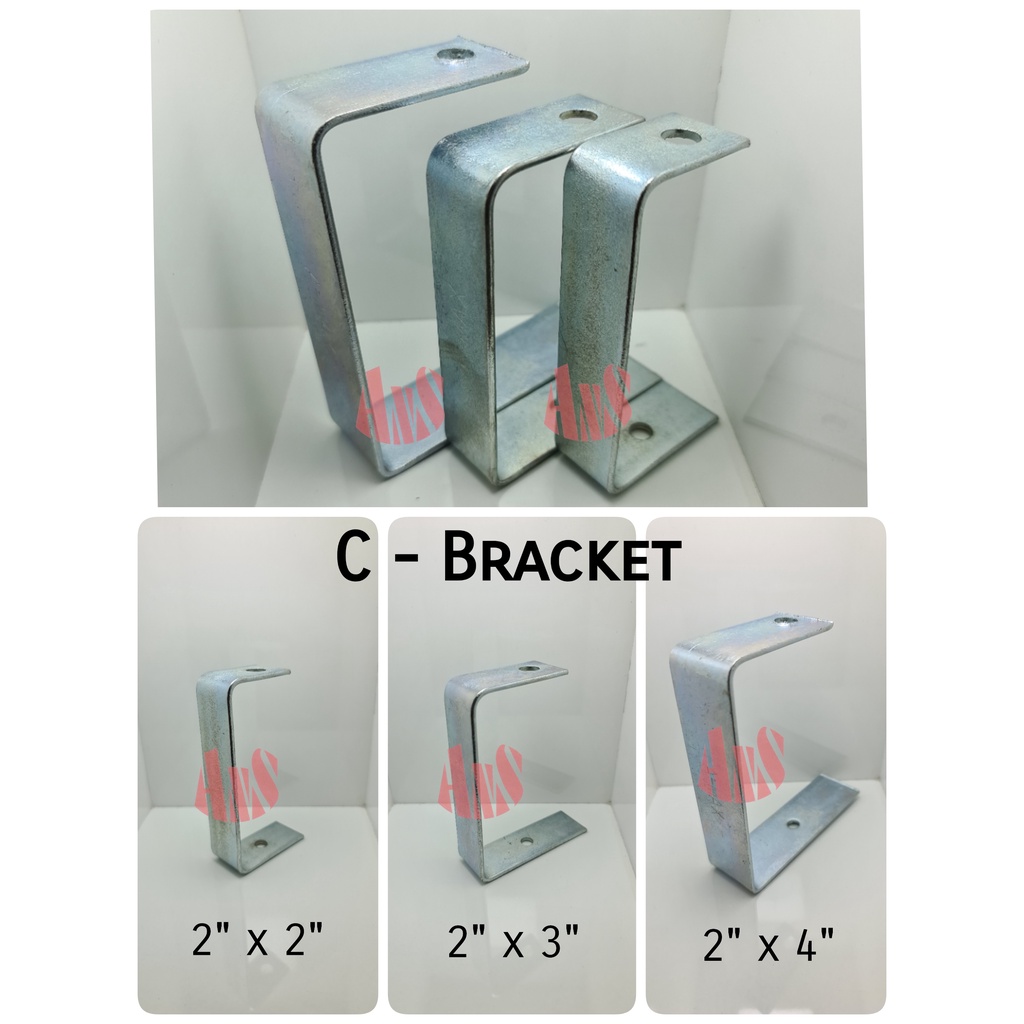 Trunking C Bracket 2 x 2 / 2 x 3 / 2 x 4 Inch U Bracket | Shopee Malaysia