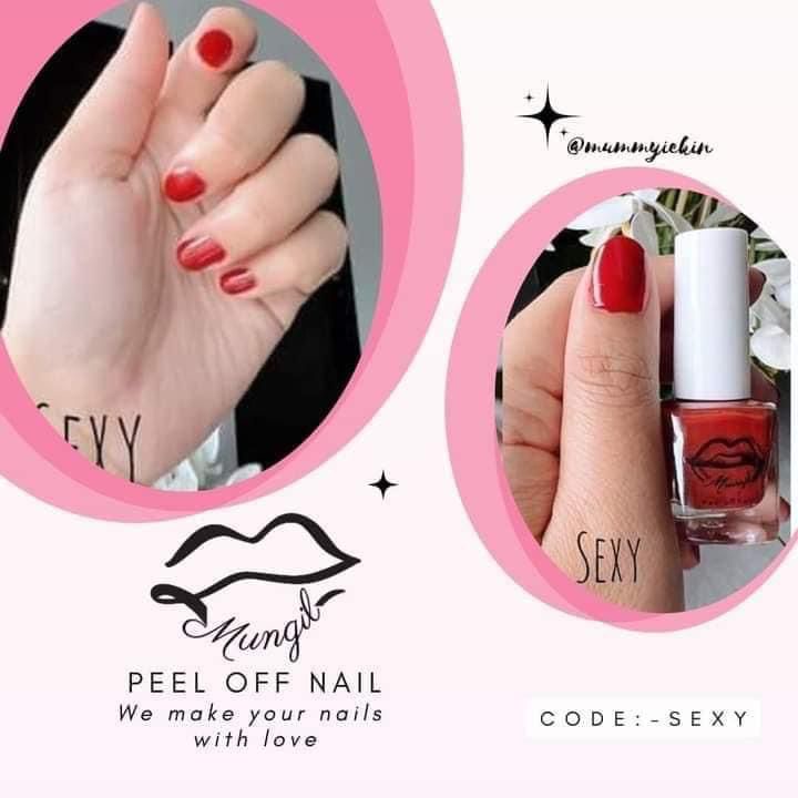 MUNGIL PEEL OFF NAIL (INAI KUKU BOLEH KUPAS) MUNGIL x BELLA PARK ...