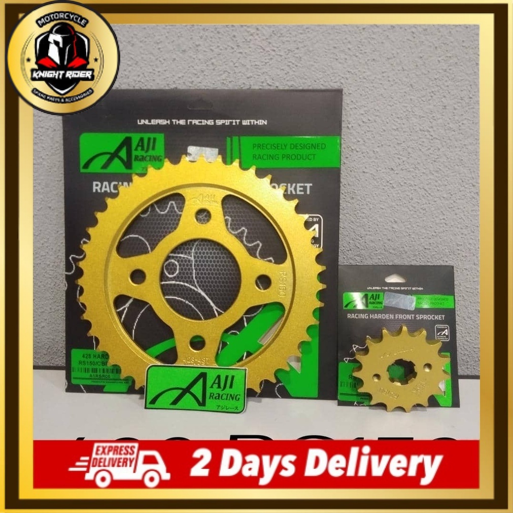 1PCS AJI RACING 428 RS150 CBR150 HARDEN SPROCKET FRONT REAR SPOCKET ...