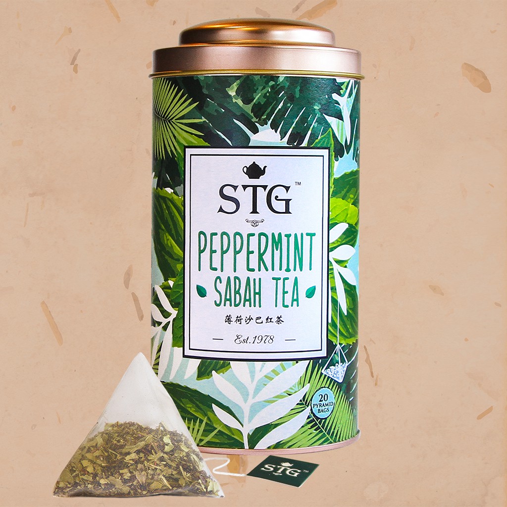 STG Deluxe Series Peppermint Sabah Tea_20's Pyramid Tea Bag 薄荷沙巴红茶 ...
