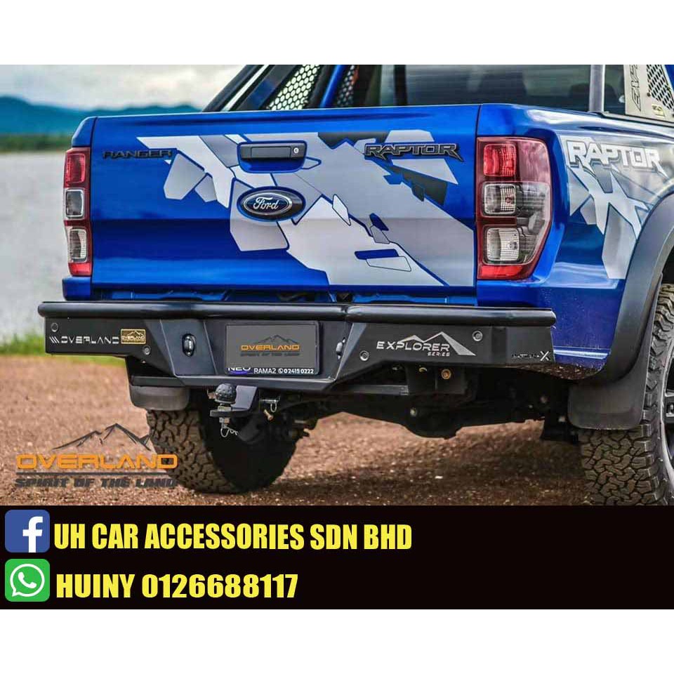FORD RANGER t6 t7 t8 2012-2021 steel metal rear bumper bull bar ...