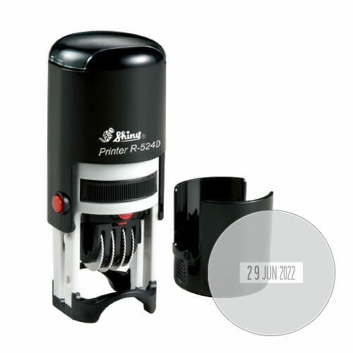 (Customized)Preorder SHINY Self Inking Stamp R524D With Date(Diameter ...