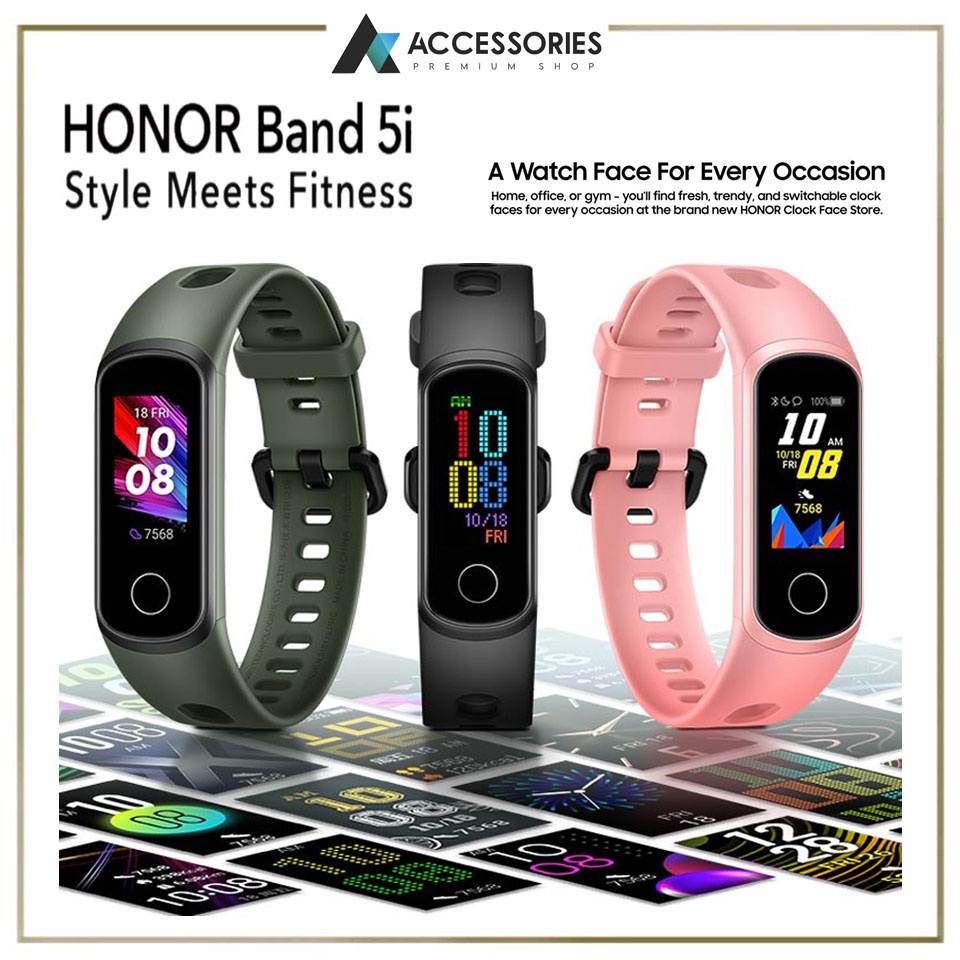 MY Stock - Honor Band 5i AMOLED Smart Wristband Oximeter Blood Oxygen ...