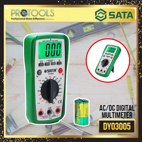 SATA DY03005 AC/DC DIGITAL MULTIMETER | Shopee Malaysia