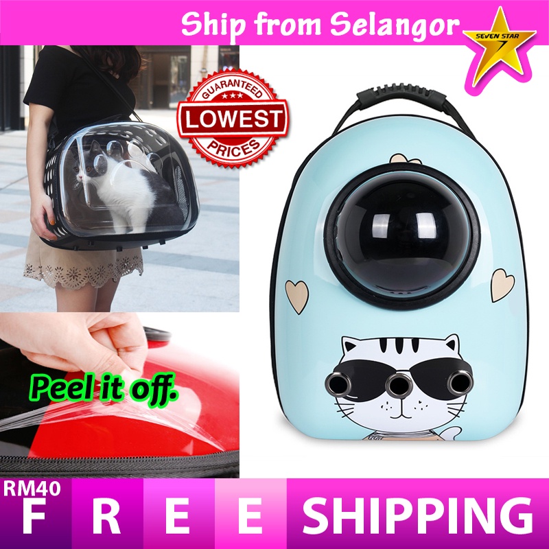 Beg Kucing Pet Backpack Astronaut Bag Pet Carrier Bag Capsule Bag ...