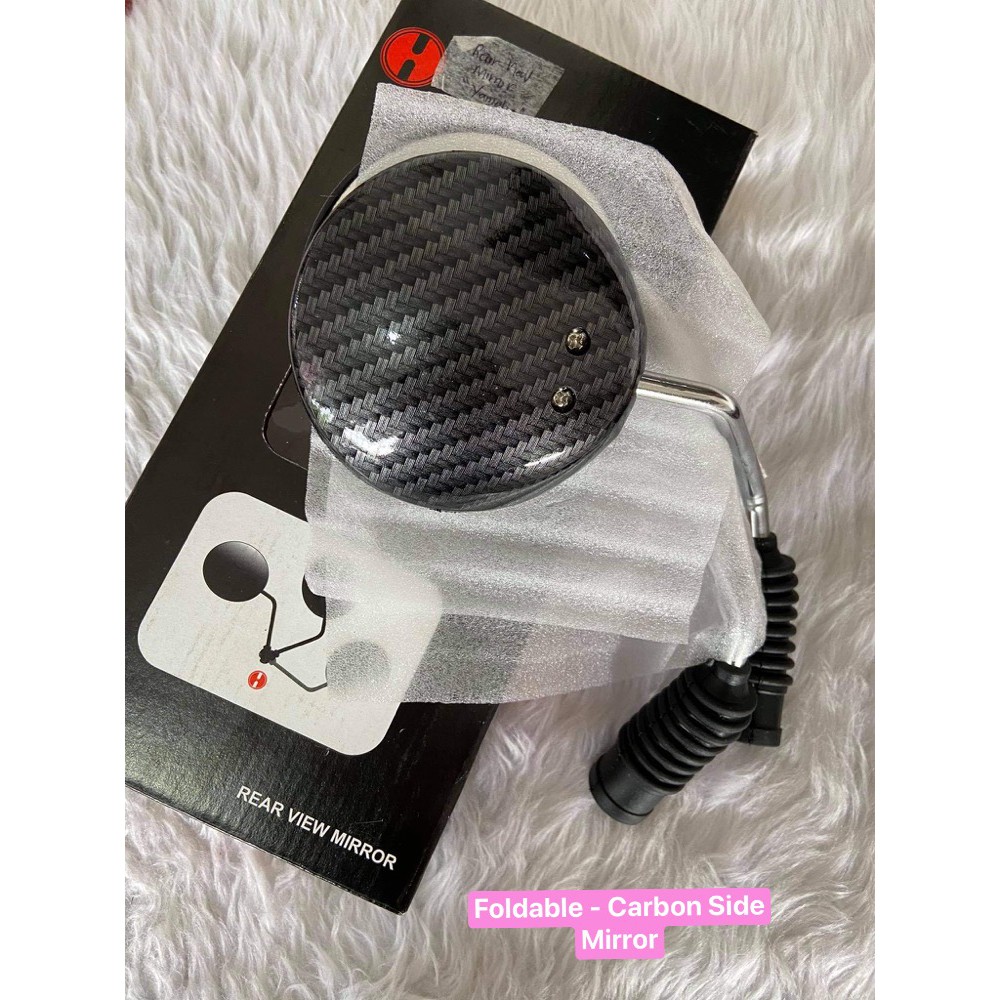 Foldable Side Mirror (Carbon Design) | Shopee Malaysia
