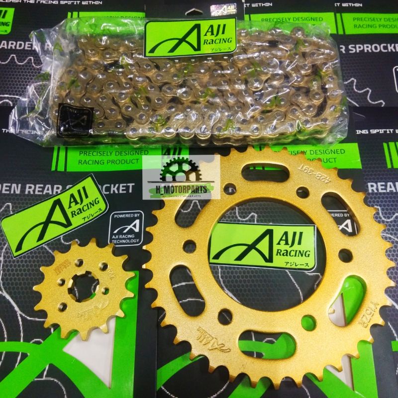 Y15 Y16 AJI RACING SPROCKET 428 415 CHAIN O-RING 1SET HEAVY DUTY HD ...