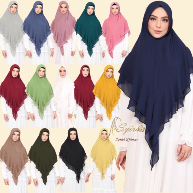 Khimar Zenid by | Shopee Malaysia