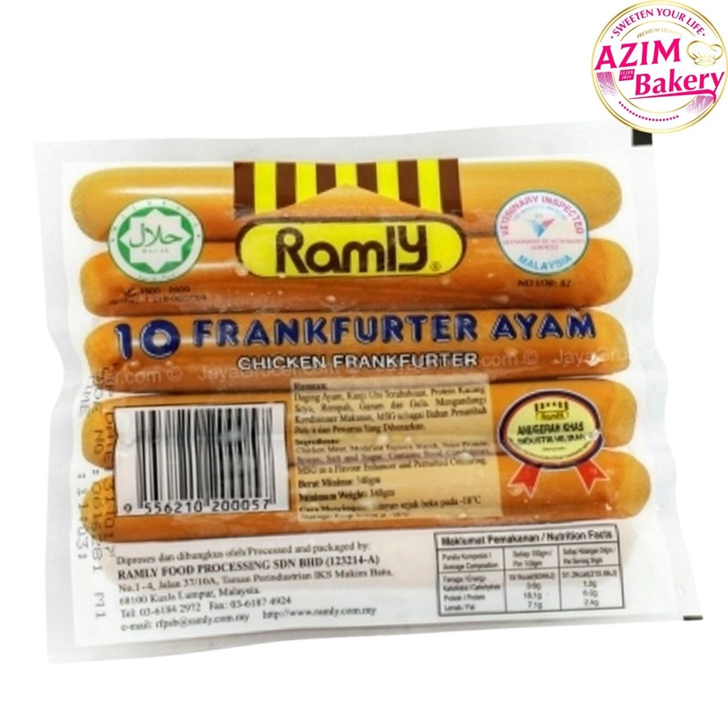 (NO COD,ONLY ONLINE PAYMENT)Ramly Chicken | Beef Frankfurter 340g ...