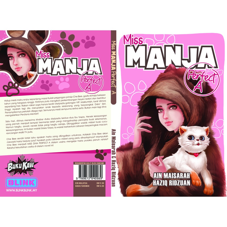 EDB 💡 NOVEL AIN MAISARAH & HAZIQ RIDZUAN BLINK - MISS MANJA PERFECT A ...
