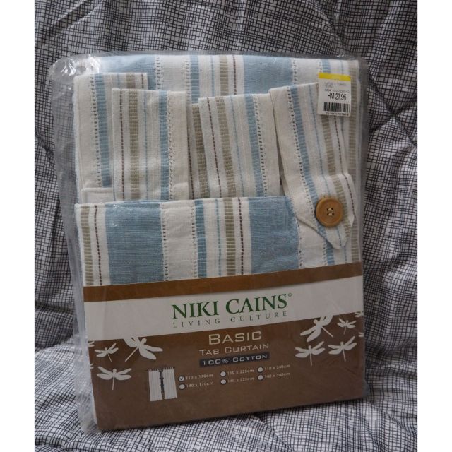 NIKI Cains Living Culture Curtain 100% cotton | Shopee Malaysia