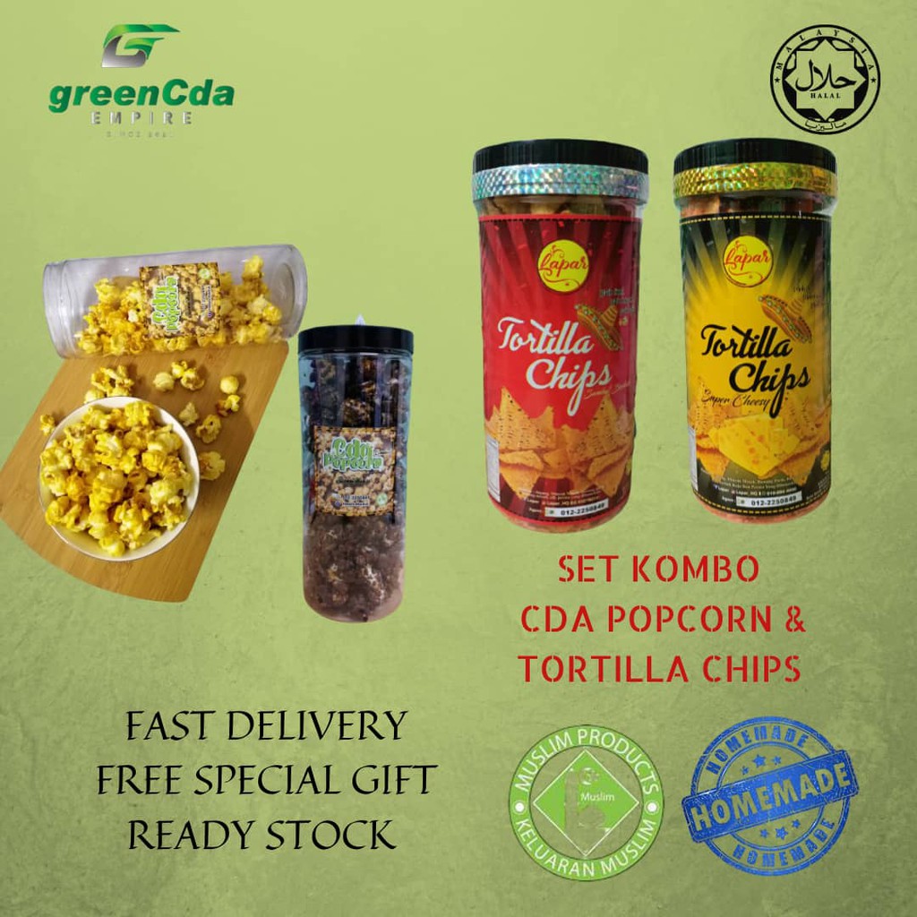 (READY STOCK) Tortilla Chips-PopCorn-Caramel-Chocolate-Kudapan-Kerepek ...