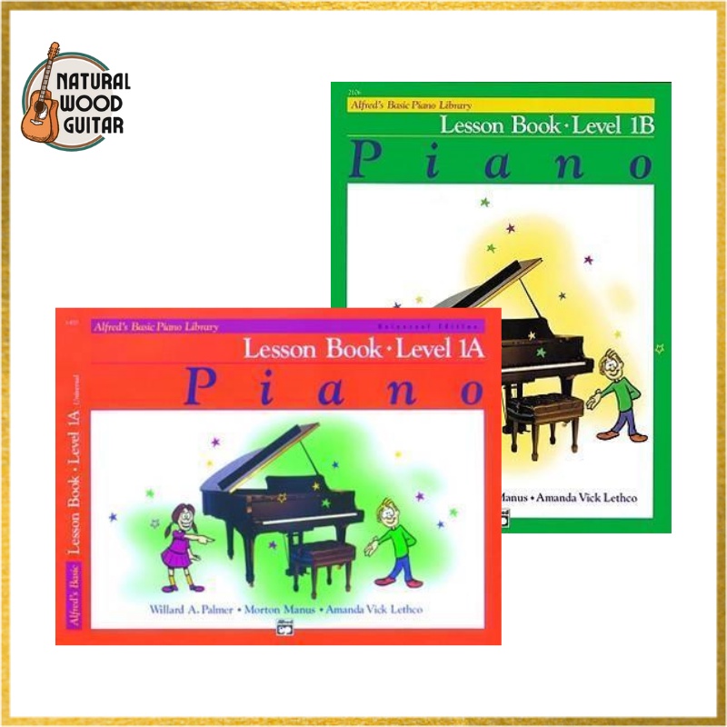 Alfred's Basic Piano Library Lesson Book Level 1A, 1B, 2, 3, 4, 5 ...