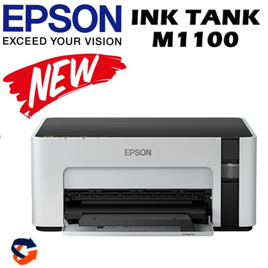 EPSON ECOTANK MONOCHROME M1100 INK TANK PRINTER (Ready Stock) | Shopee ...
