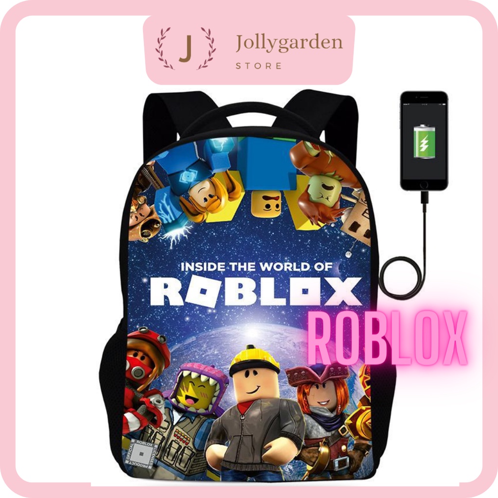 🔥Ready Stock🔥 Roblox School Bag Primary School Students Backpacks Male ...