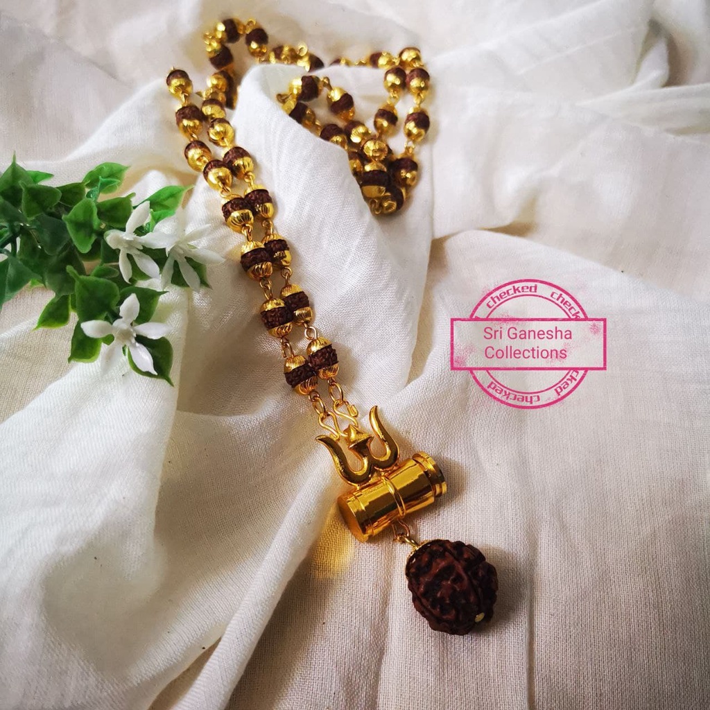 Rudraksha Gold Plated Chain | Shopee Malaysia