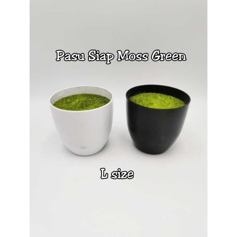 Plastic vase /Pasu Plastik with Grass Moss(L size) | Shopee Malaysia