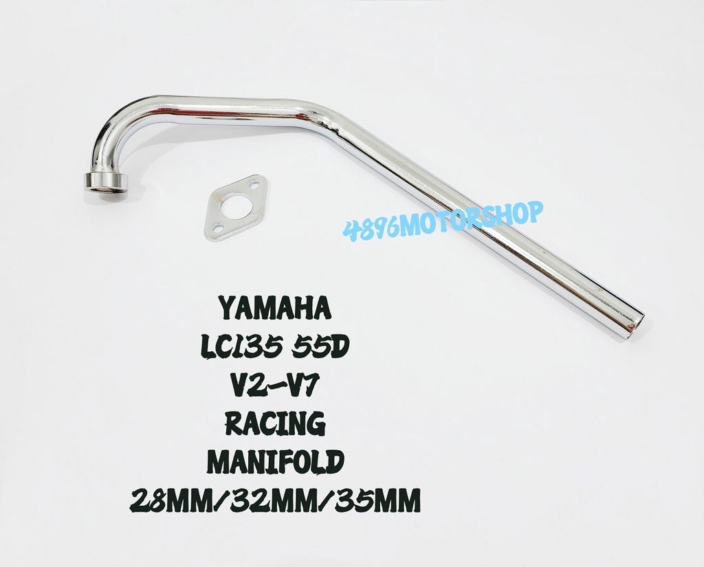 RACING MANIFOLD MANIFUL CHROME STEEL Y15ZR V1 V2 LC135 V1 V2 V3 V4 V5 V6 V7 55D 55C 4S 5S LC Y15 ...