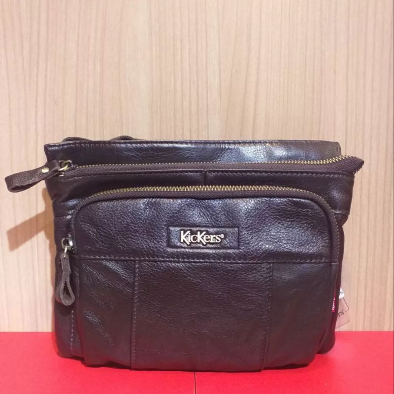 Original Kickers Leather Sling Bag (1KIC-S-78667) | Shopee Malaysia