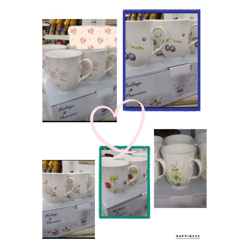 🔥HOT OFFER RAYA 🔥Mug Vintage & Premium bunga corelle 6 pcs 💥 | Shopee ...