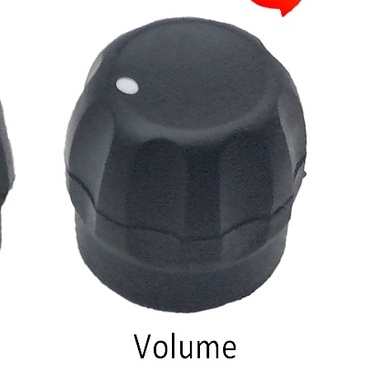 Motorola GP328 GP3188 GP3688 Volume Knob & Channel Knob Replacement ...