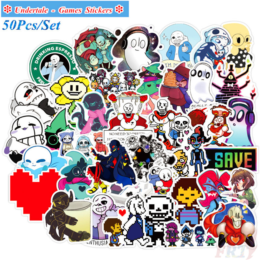 Undertale - Series 01 Games Frisk Toriel Sans Papyrus Stickers 50Pcs ...