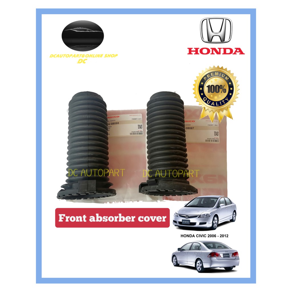 HONDA CIVIC 1.8 / 2.0 SNA SNB SNL FD / TRO FB FRONT ABSORBER DUST COVER ...