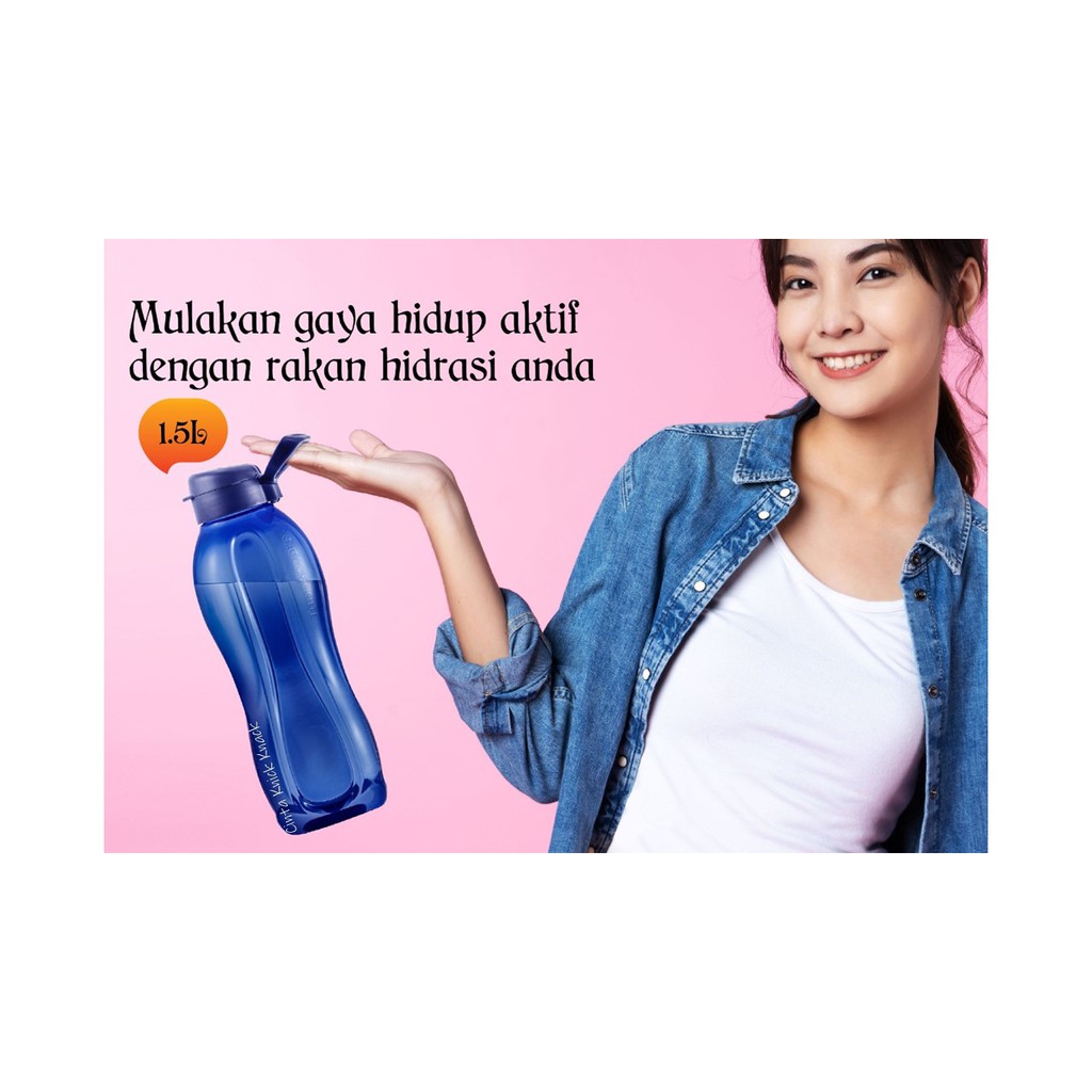 TUPPERWARE Eco Bottle 1.5L (set of 2) _FREE Bottle Handle_ | Shopee ...