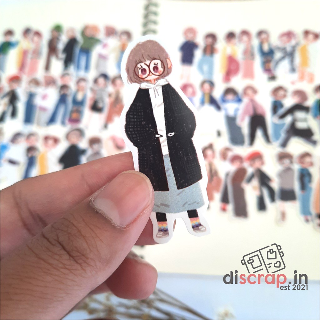 (DSP) 10pcs AESTHETIC STICKER/ GIRL STICKER/CHIBI GIRL STICKER | Shopee ...