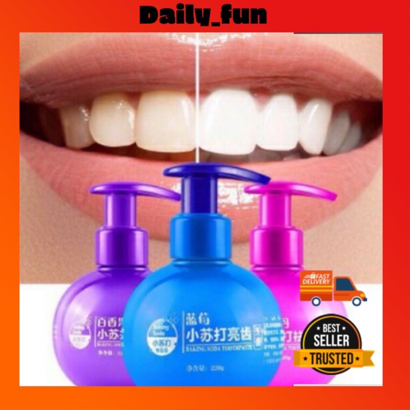 100% ORIGINAL BAKING SODA WHITENING TOOTHPASTE PEMUTIH GIGI HALAL VIRAL ...