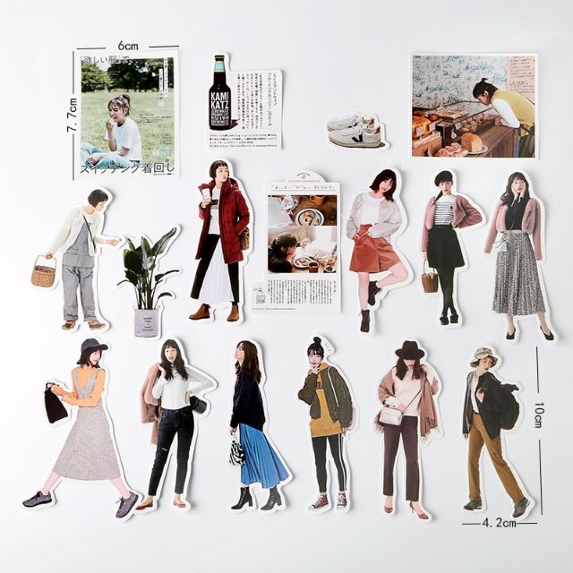 Magazine Fashion Girls Sticker Pack (17pcs) | Shopee Malaysia