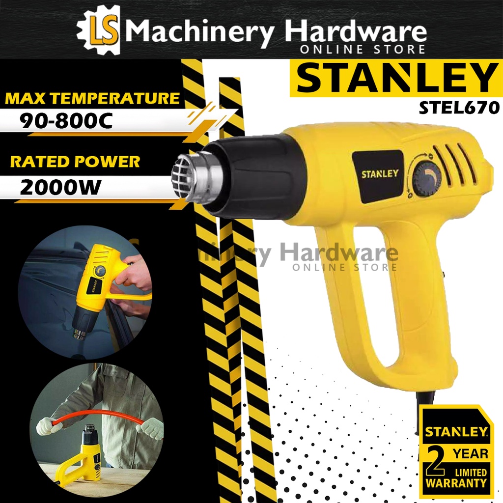 STANLEY HEAT GUN 2000W STEL670-XD - VARIABLE SPEED - ORIGINAL STANLEY ...