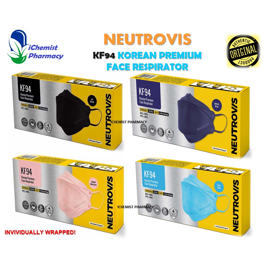 [CLEARANCE] AUTHENTIC NEUTROVIS ADULT KF94 KOREAN PREMIUM FACE MASK 10S ...