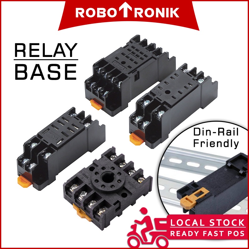Relay Base Socket (MY2 MY3 MY4 LY2 LY3 LY4 MK2 MK3) Loose Ding, Screw ...
