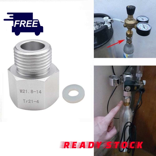 READY STOCK SodaStream co2 Adaptor w21.8 Aquarium Fish Tank/Home Brew ...