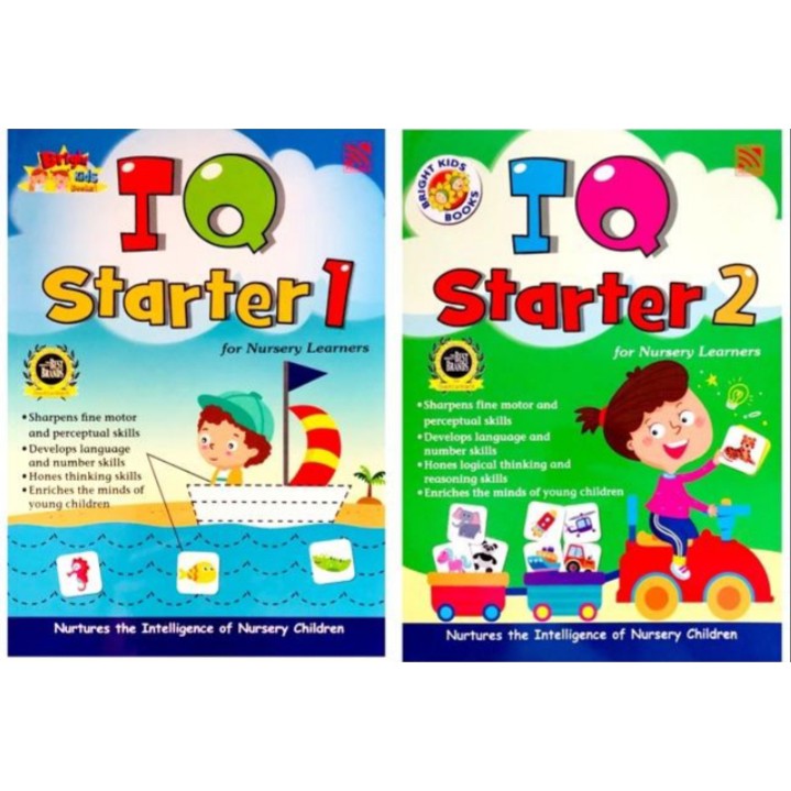 BRIGHT KIDS - IQ STARTER 1 & 2 ( for NURSERY learners ) | Shopee Malaysia