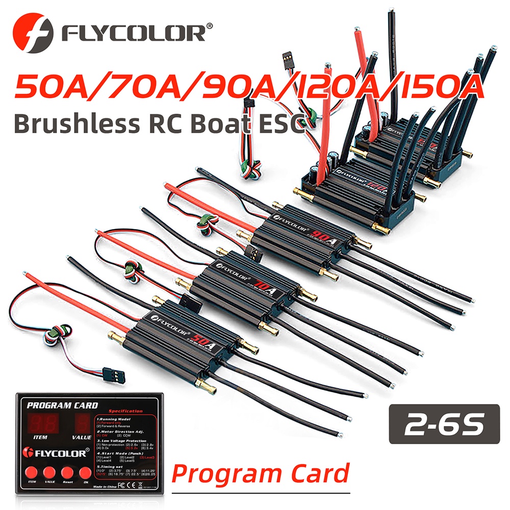 Flycolor 50A/70A/90A/120A/150A Speed Controller Brushless ESC Support 2 ...