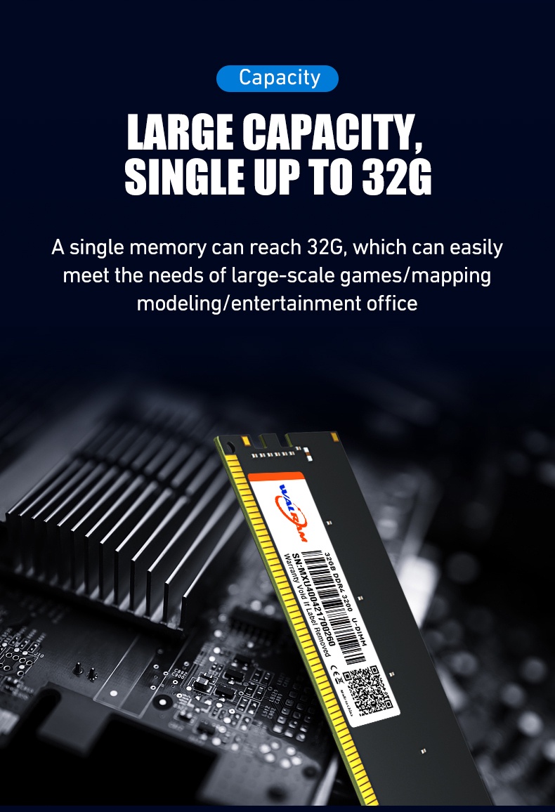 Walram DDR4 2400 2666 3200Mhz 288pin 1.2V Memory Desktop PC Value RAM ...