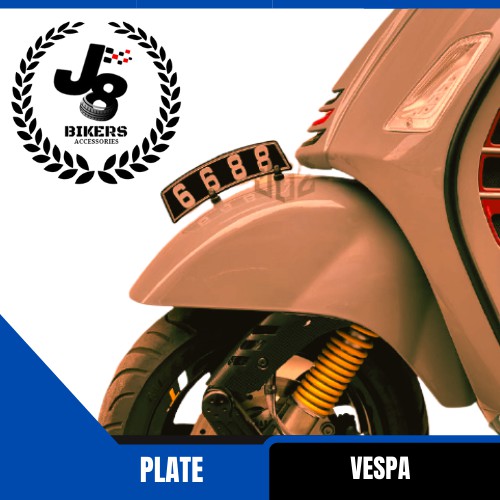 Vespa Sprint Primavera Piaggio Motorcycle Front License Plate Number ...