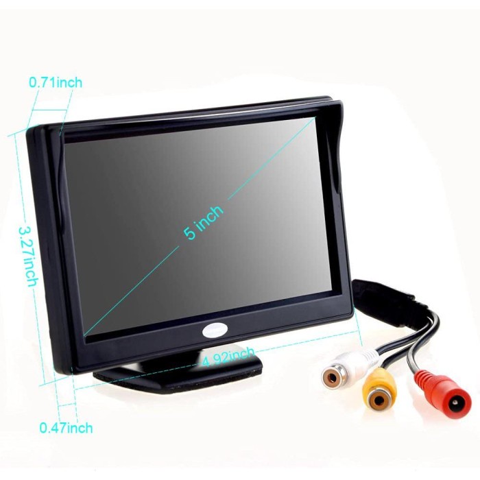5 Inch TFT LCD Monitor Car Rear View Parking Monitor | Shopee Malaysia