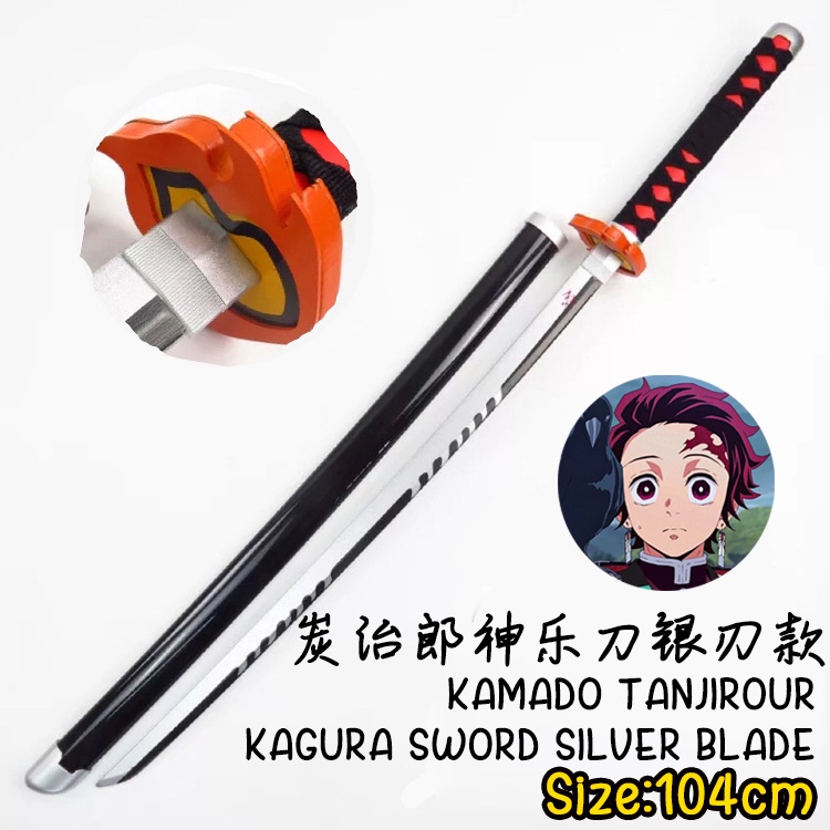 Demon Slayer Sword Toy 106cm Tanjiro Giyu Zenitsu Rengoku For Children ...