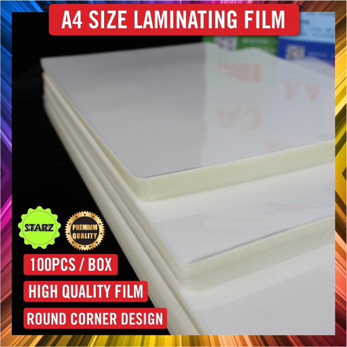 A4 LAMINATING FILM ZENITH 100pcs PREMIUM QUALITY LAMINATING FILM / Plastik Laminate A4 - READY ...